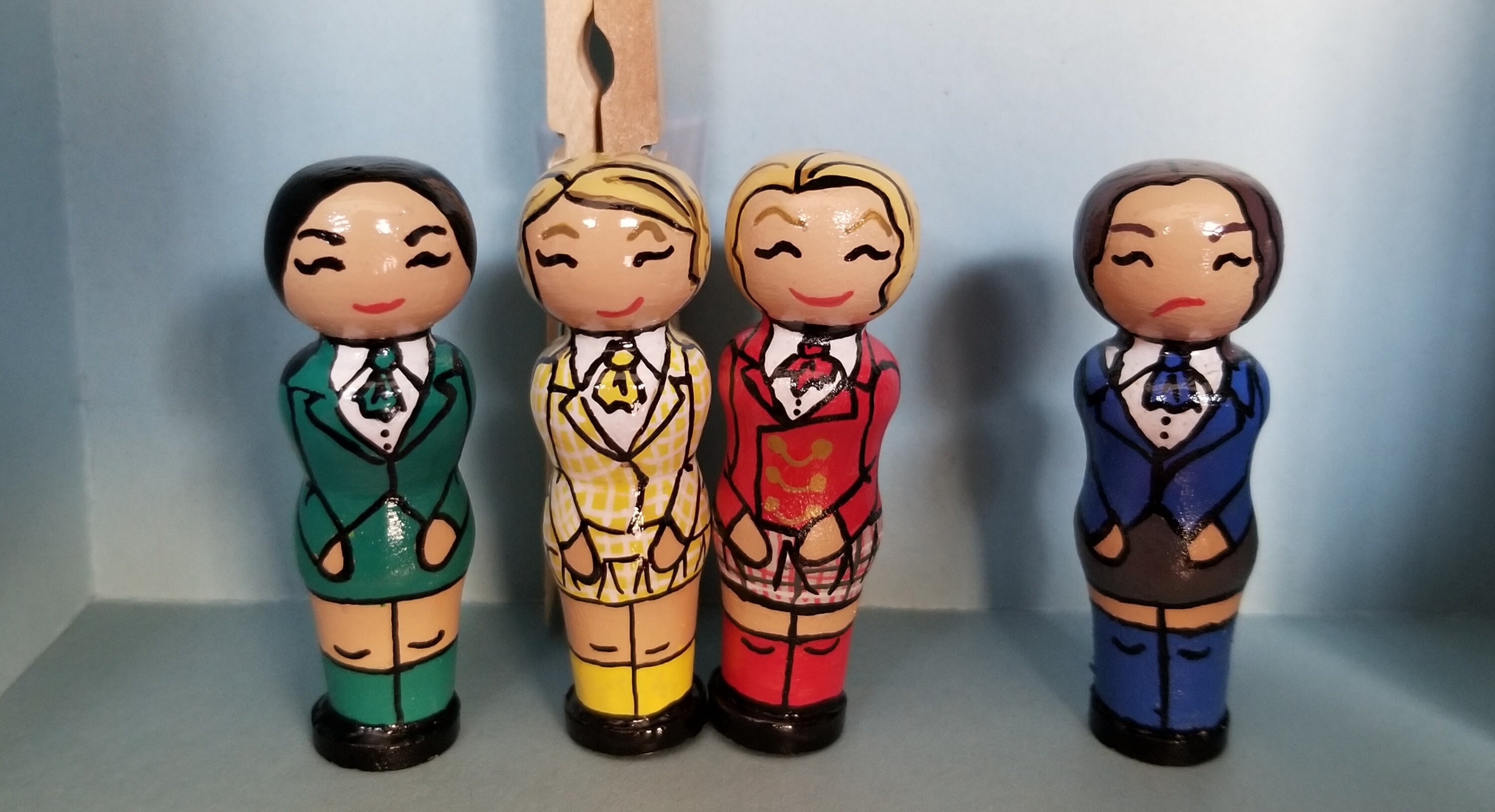 Heathers Peg Doll Set Heathers the Musical | Etsy