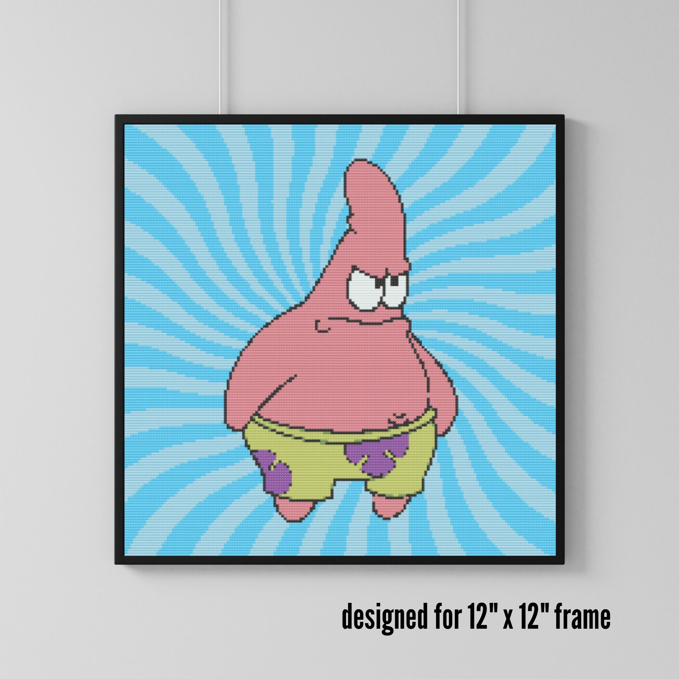 Savage Patrick Star Meme Evil Angry Spongebob Squarepants Outdoor Rug ...