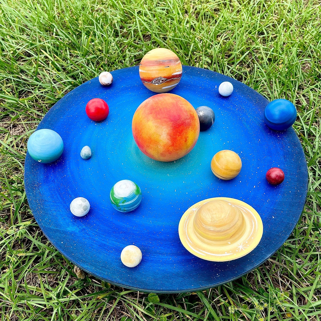 Wooden Solar System W Space Board - Etsy
