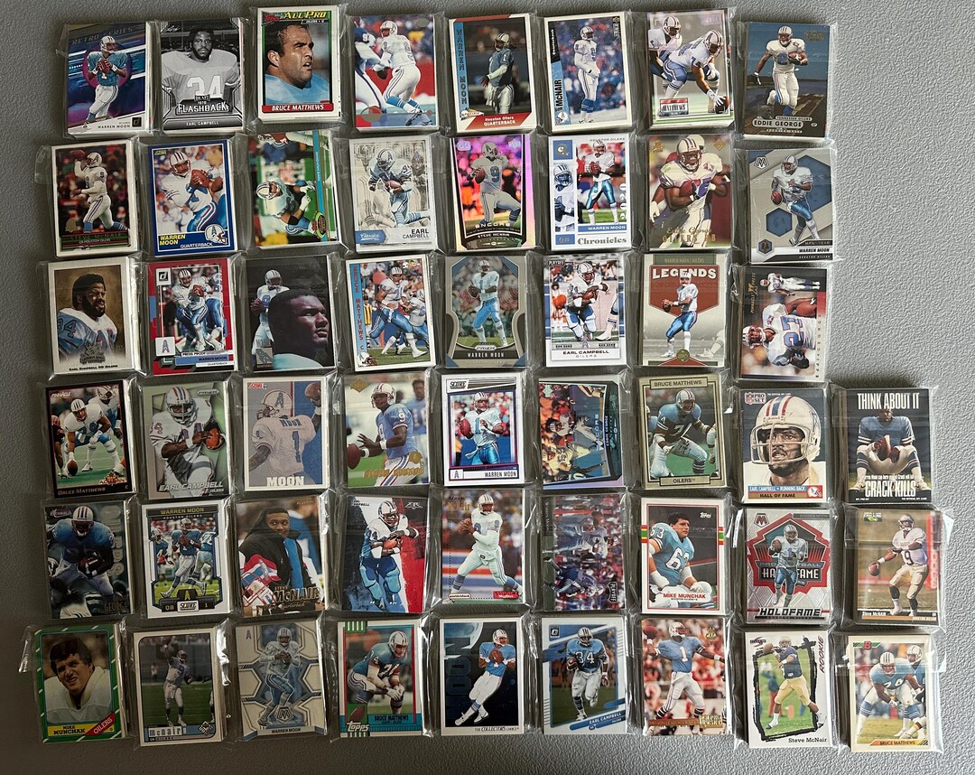 Houston Oilers Football Cards Grab Bag of 30 Cards From 1980s-today - Etsy