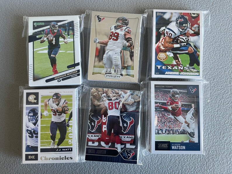 Houston Texans Football Cards Grab Bag of 30 Cards From the - Etsy