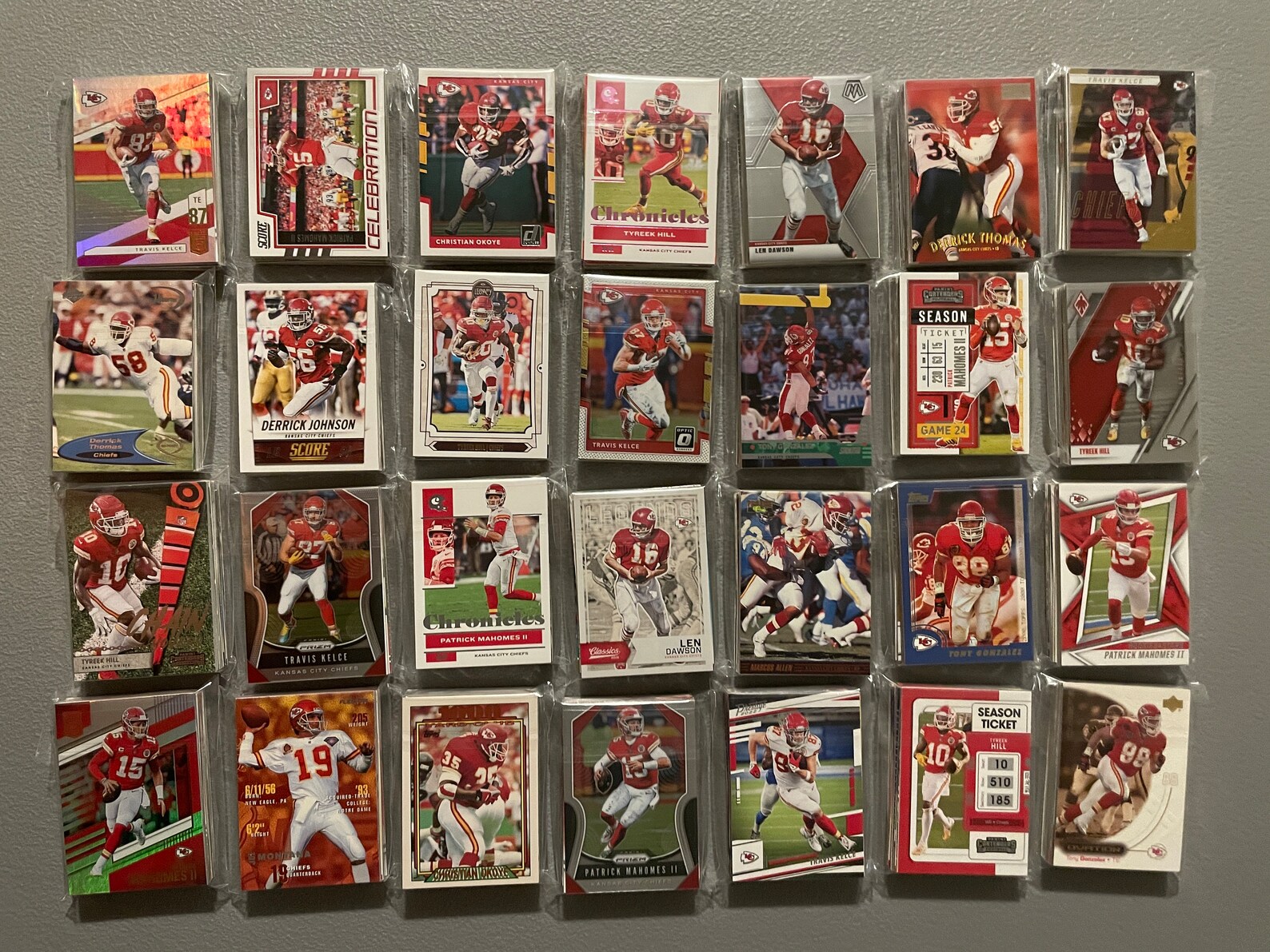 Kansas City Chiefs Football Cards Grab Bag of 30 Cards From - Etsy