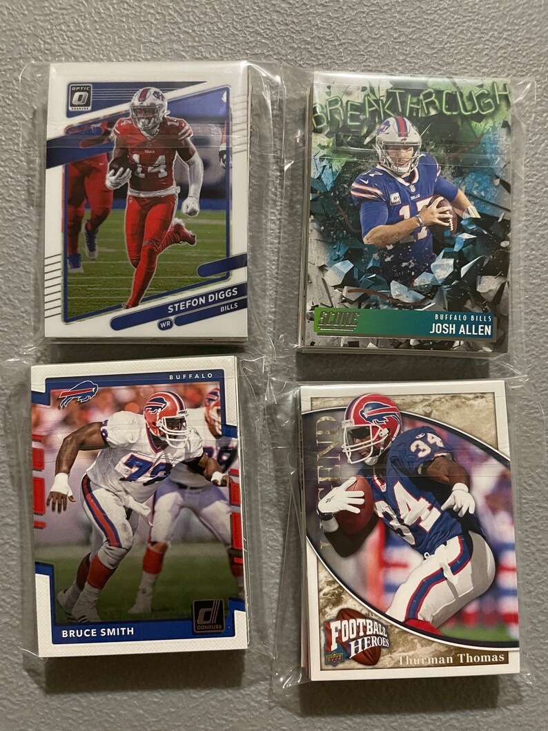 Buffalo Bills Football Cards Grab Bag of 30 Cards From - Etsy