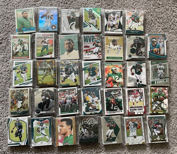 Philadelphia Eagles Football Cards Grab Bag of 30 Cards From - Etsy