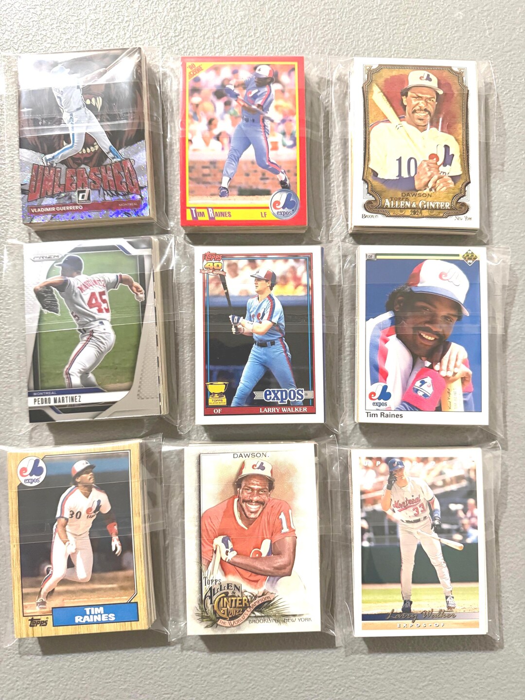 Montreal Expos Baseball Cards - Grab Bag of 30 Cards From 1980s-today ...