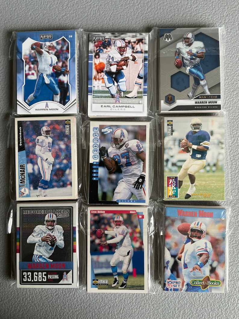Houston Oilers Football Cards Grab Bag of 30 Cards From - Etsy