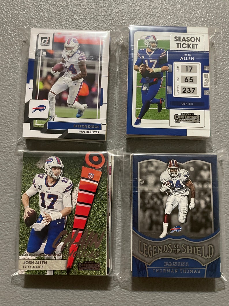 Buffalo Bills Football Cards Grab Bag of 30 Cards From - Etsy