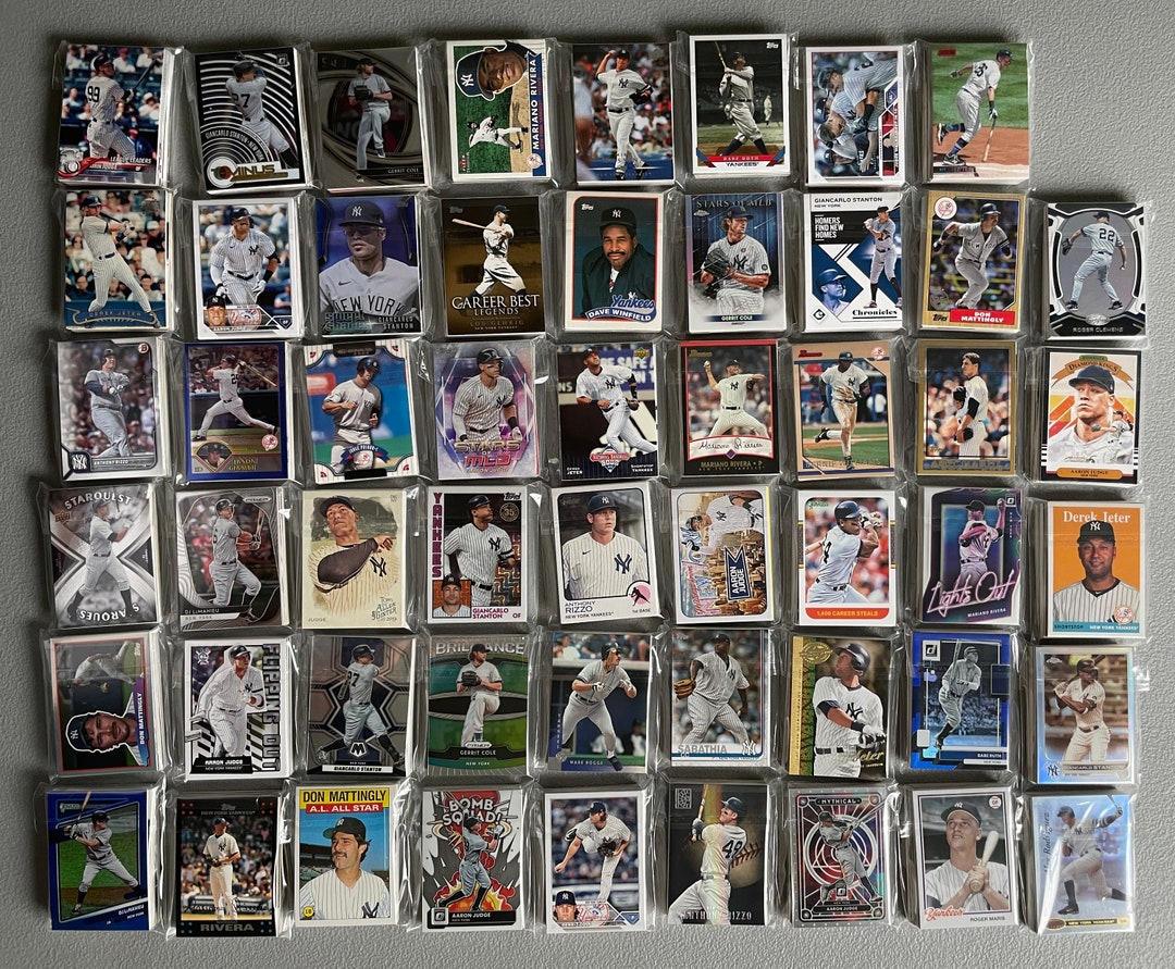 New York Yankees Baseball Cards Grab Bag of 30 Cards From - Etsy