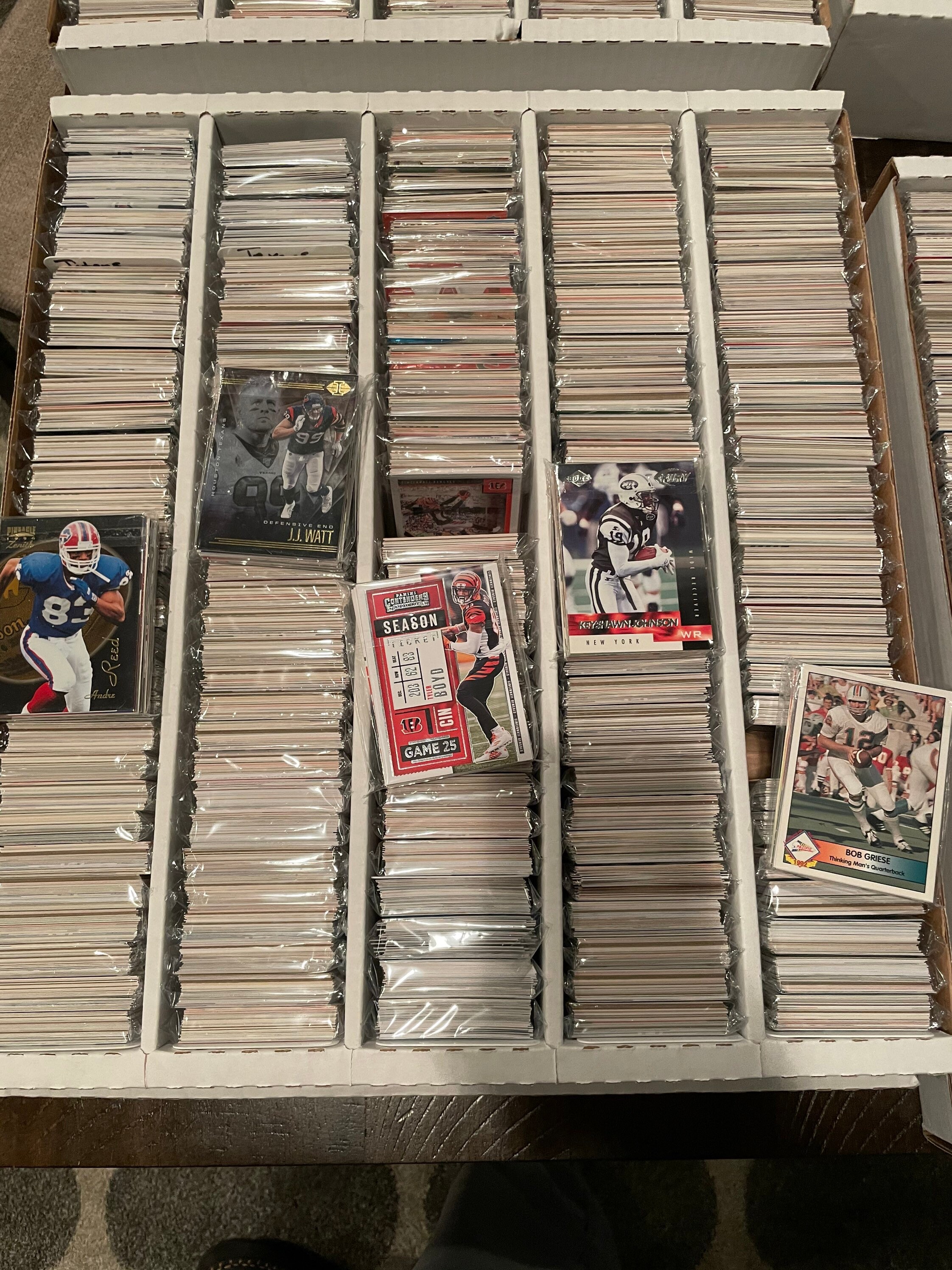 270 Random Football Cards in a Small Flat Rate Box From the | Etsy