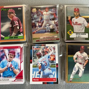 Philadelphia Phillies Baseball Cards Grab Bag of 30 Cards From 1980s ...