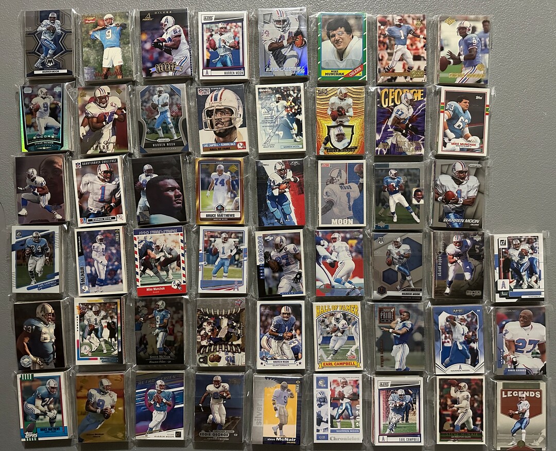Houston Oilers Football Cards Grab Bag of 30 Cards From - Etsy