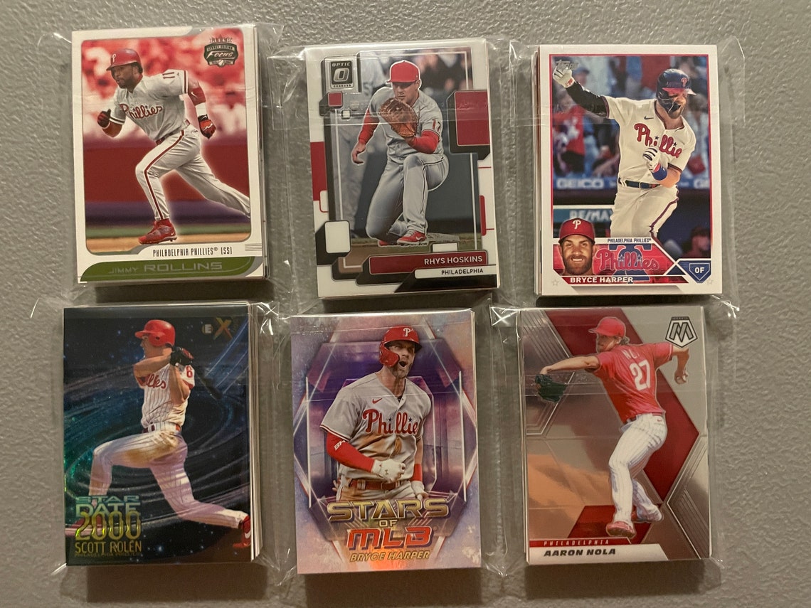 Philadelphia Phillies Baseball Cards Grab Bag of 30 Cards - Etsy