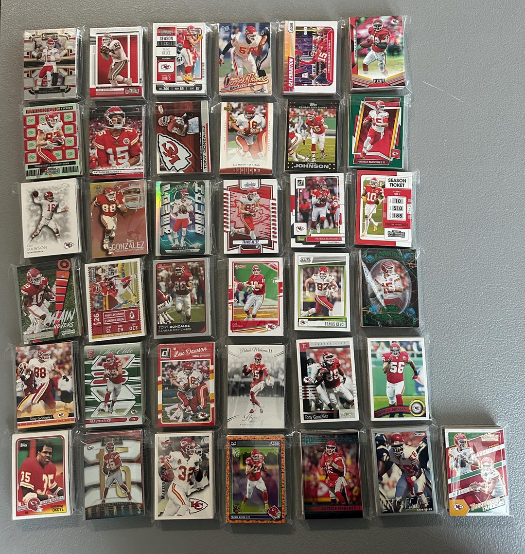 Kansas City Chiefs Football Cards - Grab Bag of 30 Cards From the 1980s ...