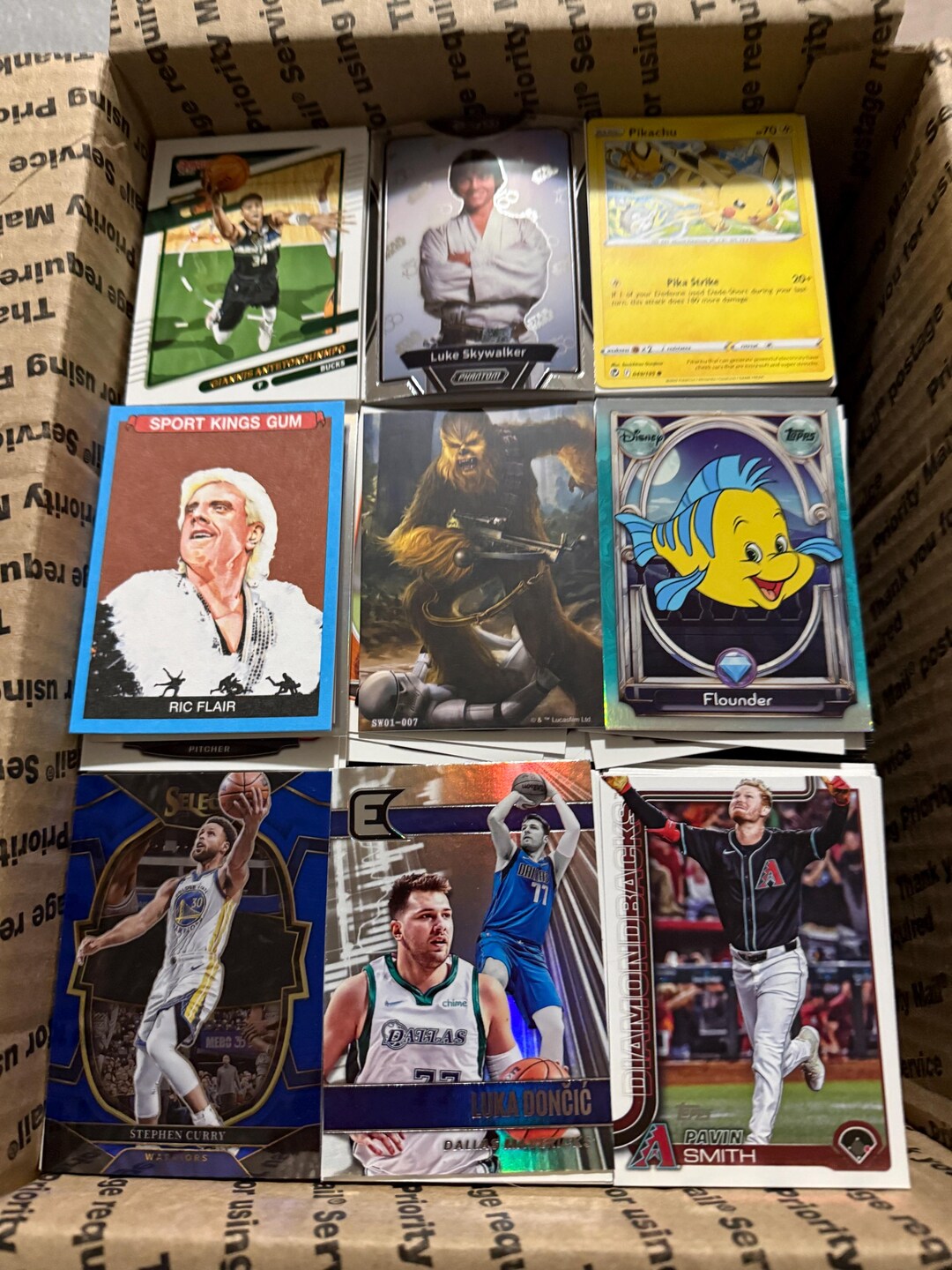 Sports and Non-sports Cards Overstock Box - Baseball, Football ...