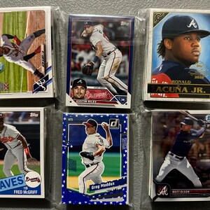 Atlanta Braves Baseball Cards Grab Bag of 30 Cards From - Etsy