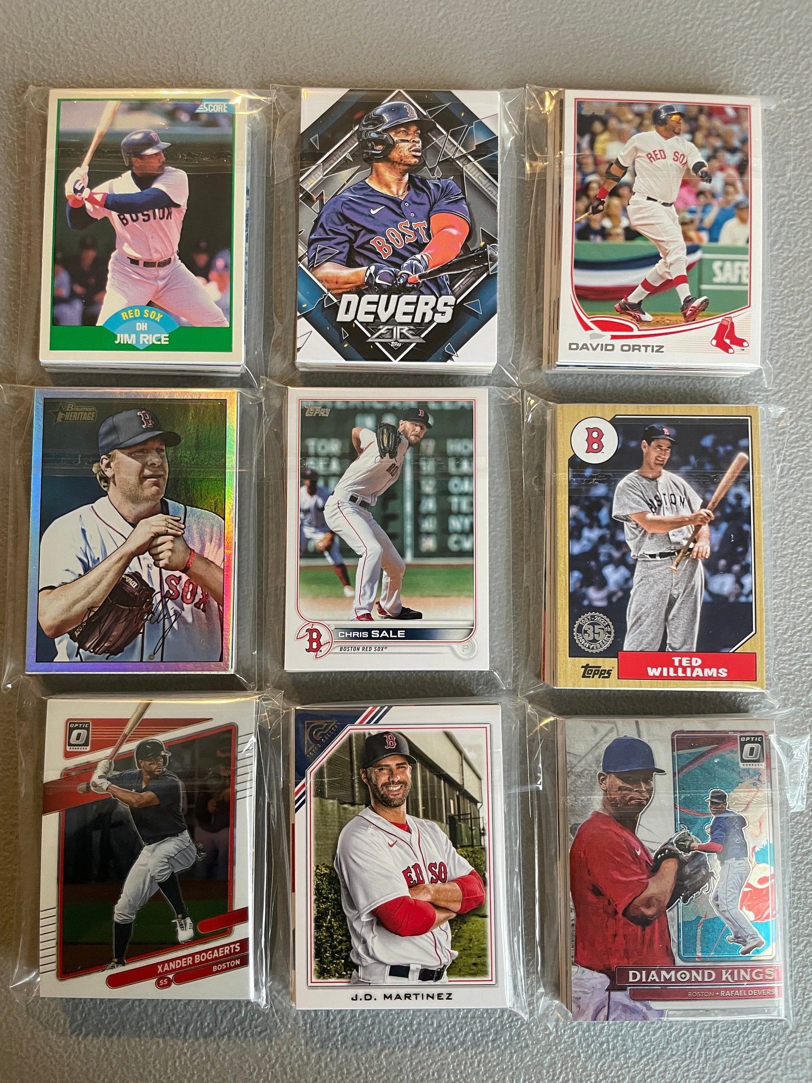 Boston Red Sox Baseball Cards Grab Bag of 30 Cards From - Etsy