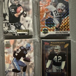 Las Vegas Raiders Football Cards Grab Bag of 30 Cards From - Etsy