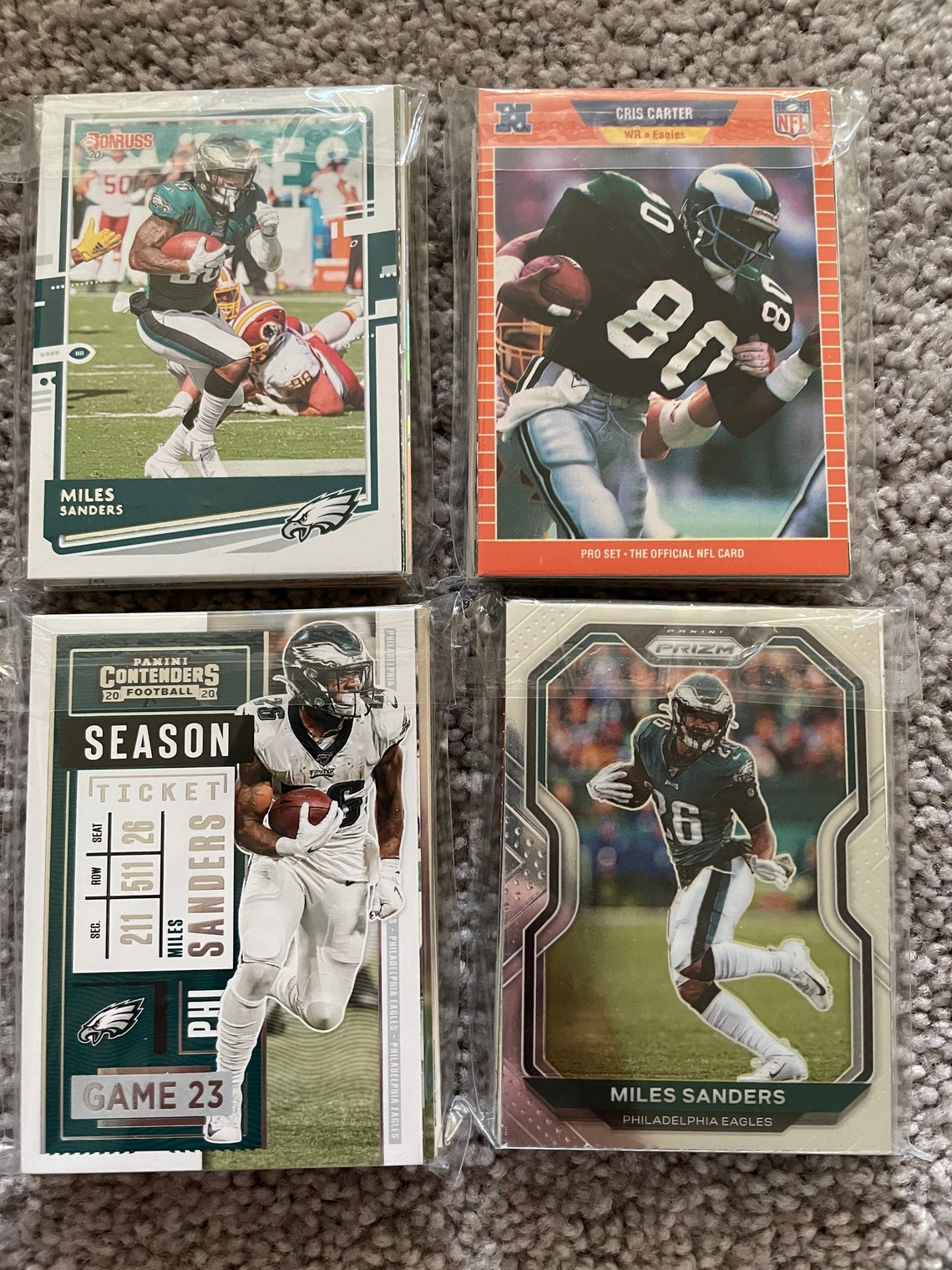 Philadelphia Eagles Football Cards Grab Bag of 30 Cards from | Etsy