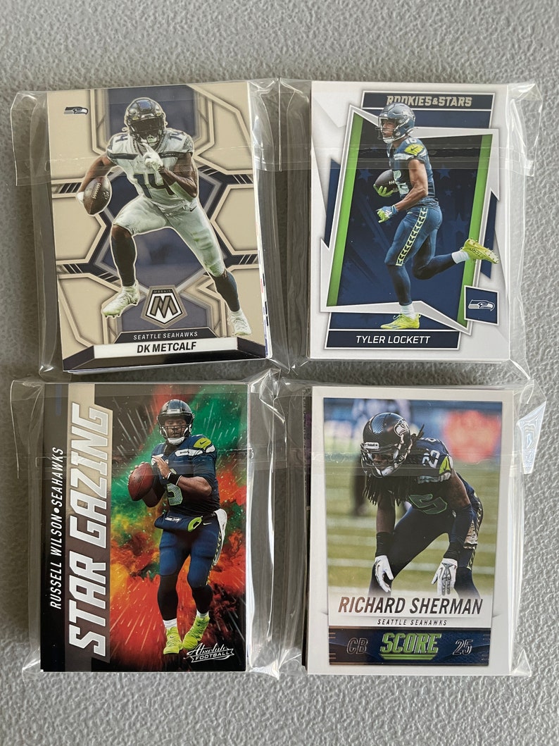 Seattle Seahawks Football Cards Grab Bag of 30 Cards From - Etsy