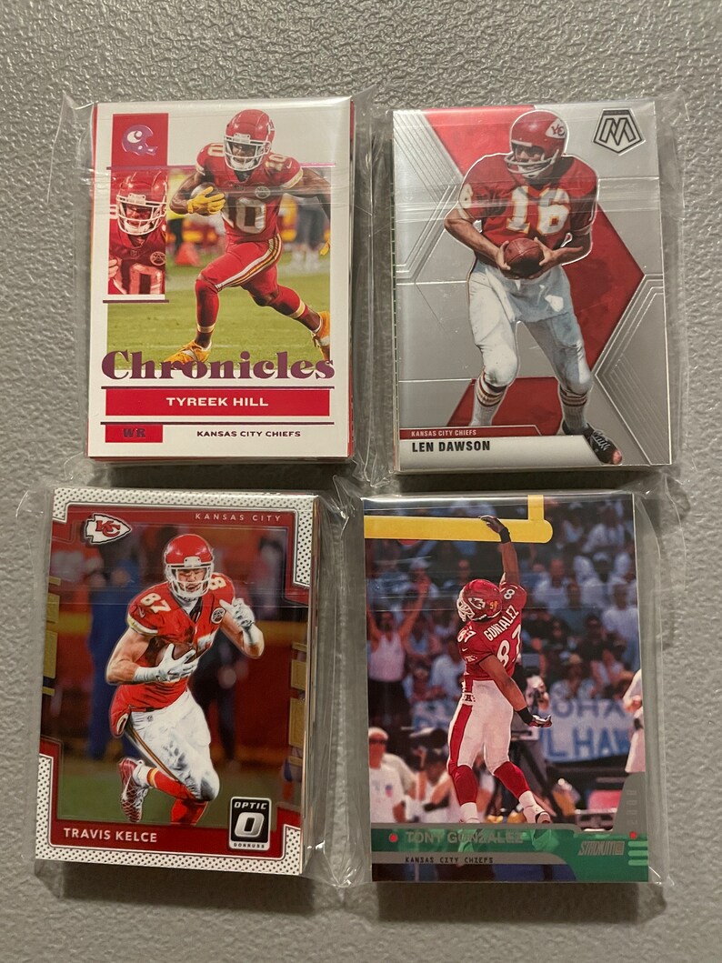 Kansas City Chiefs Football Cards Grab Bag of 30 Cards From - Etsy