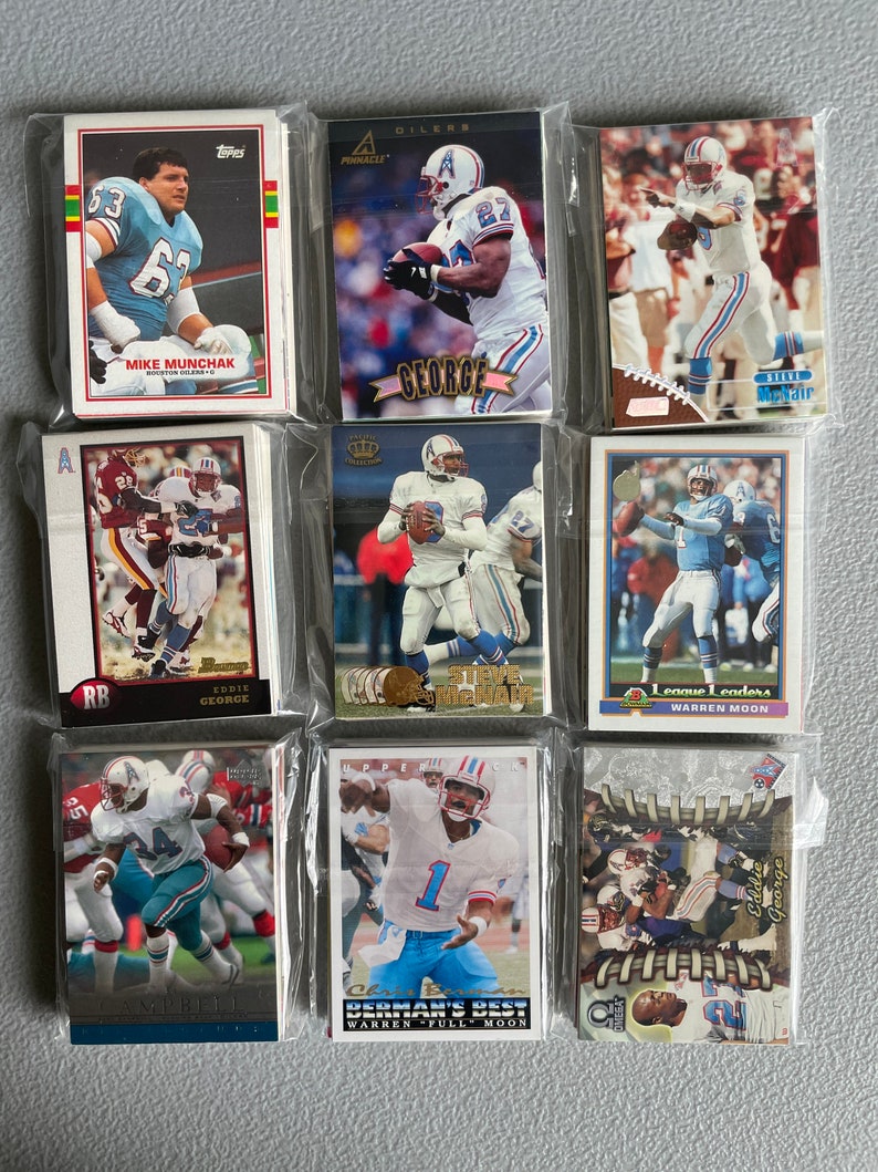 Houston Oilers Football Cards Grab Bag of 30 Cards From - Etsy