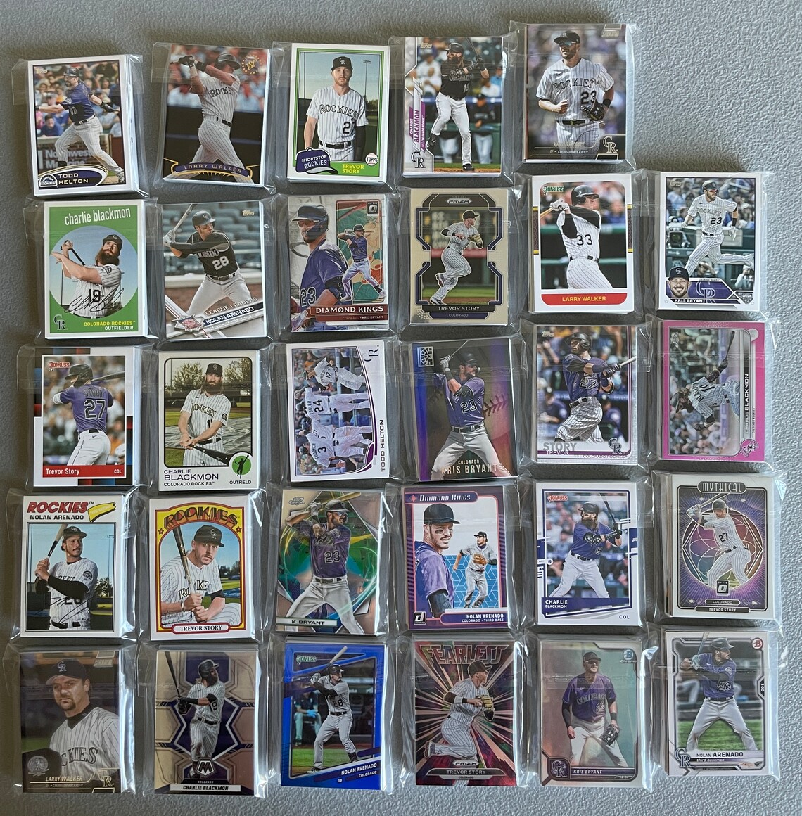 Colorado Rockies Baseball Cards Grab Bag of 30 Cards From - Etsy