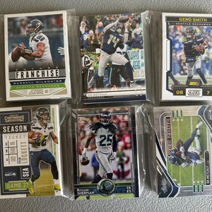 Seattle Seahawks Football Cards Grab Bag of 30 Cards From 1980s-today ...