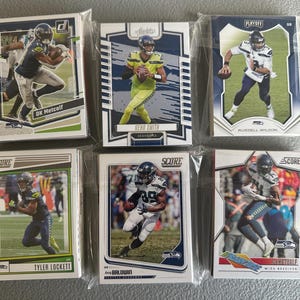 Seattle Seahawks Football Cards Grab Bag of 30 Cards From 1980s-today ...