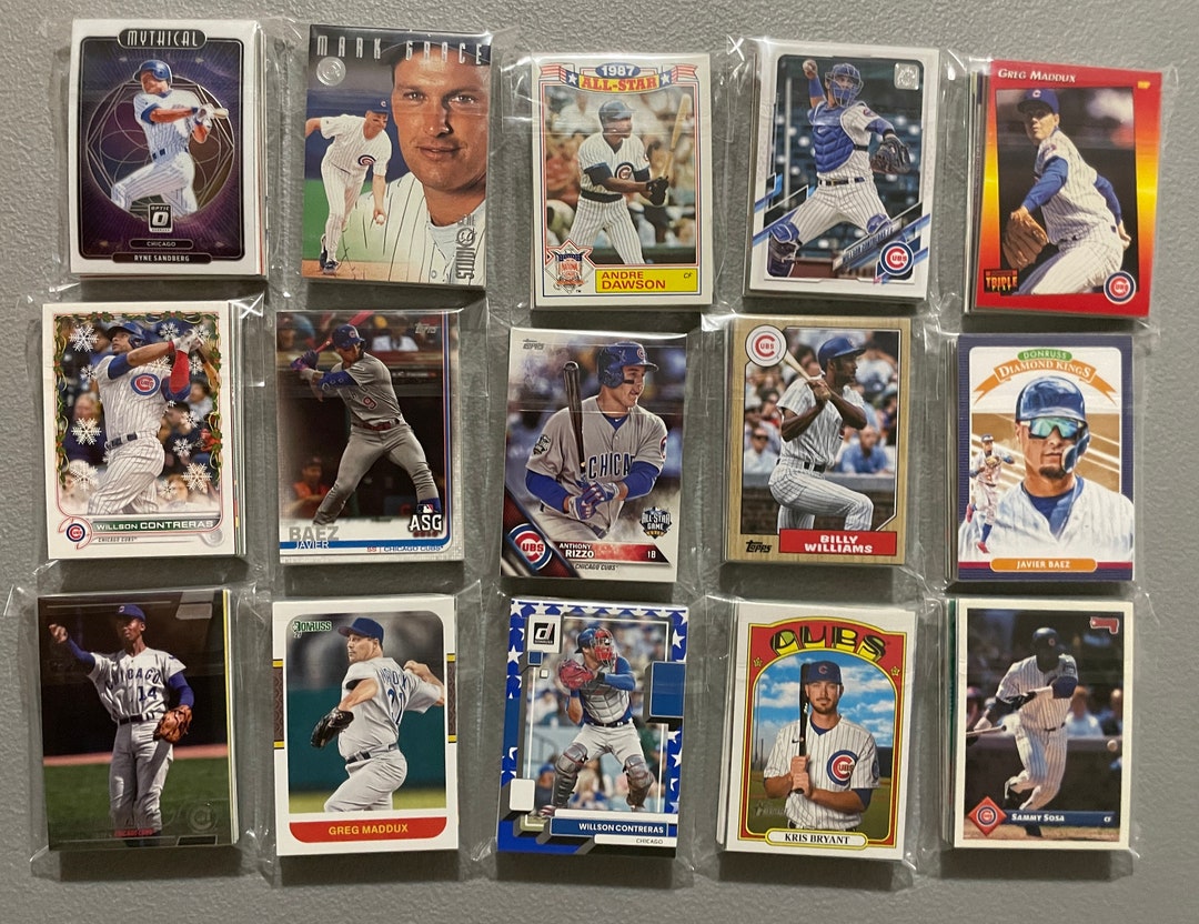 Chicago Cubs Baseball Cards Grab Bag of 30 Cards From - Etsy