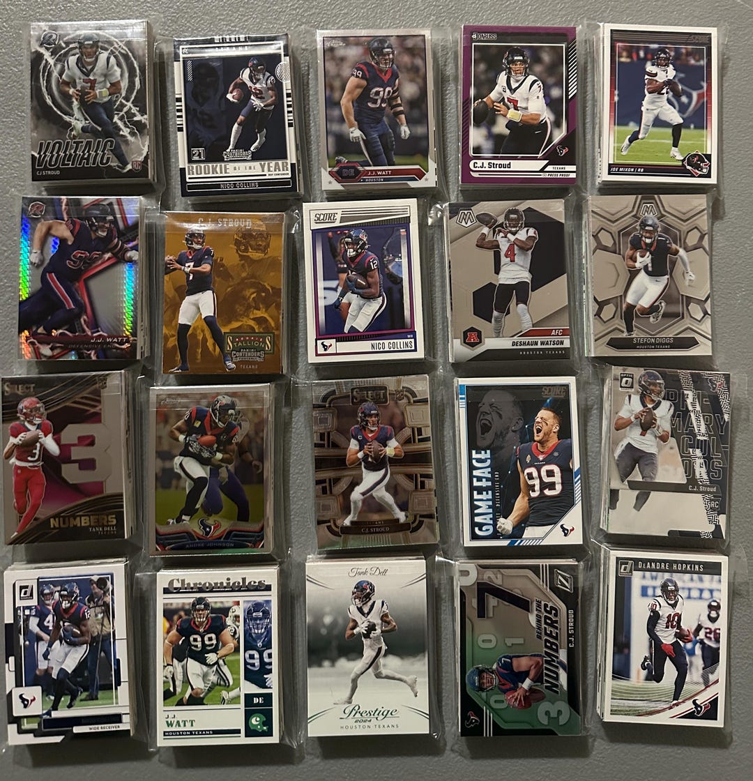 Houston Texans Football Cards - Grab Bag of 30 Cards From the 2000s ...