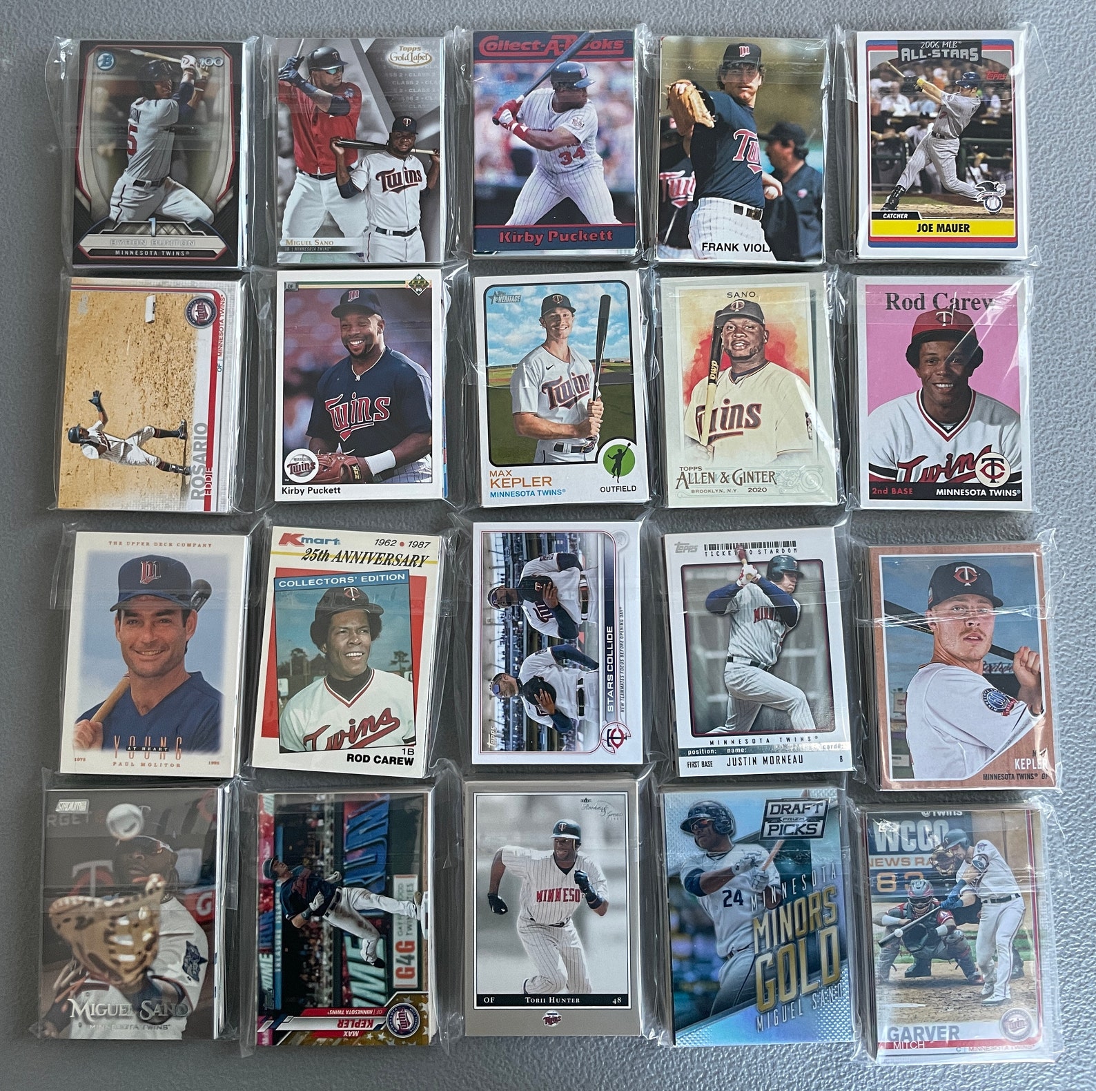 Minnesota Twins Baseball Cards Grab Bag of 30 Cards From - Etsy