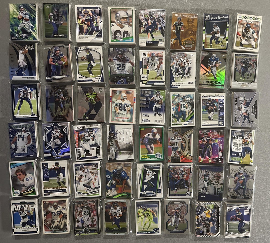 Seattle Seahawks Football Cards - Grab Bag of 30 Cards From 1980s-today ...