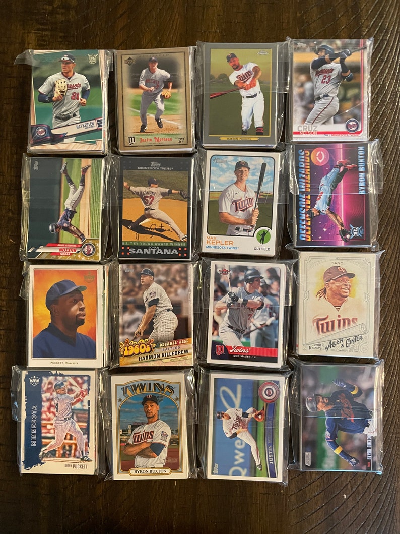 Minnesota Twins Baseball Cards Grab Bag of 30 Cards From - Etsy
