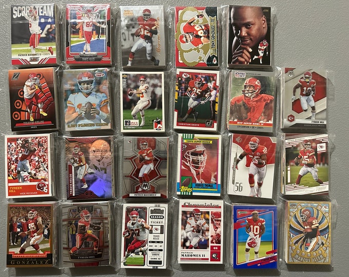 Kansas City Chiefs Football Cards Grab Bag of 30 Cards From - Etsy