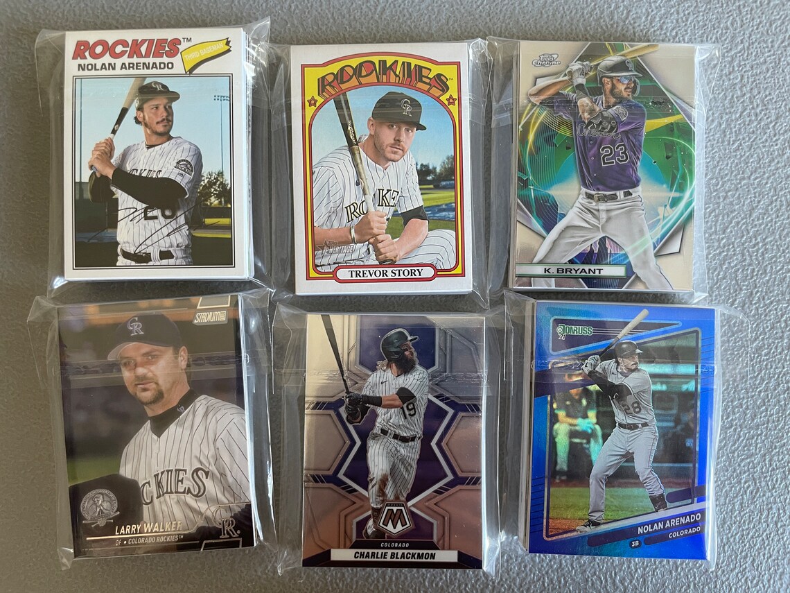 Colorado Rockies Baseball Cards Grab Bag of 30 Cards From - Etsy