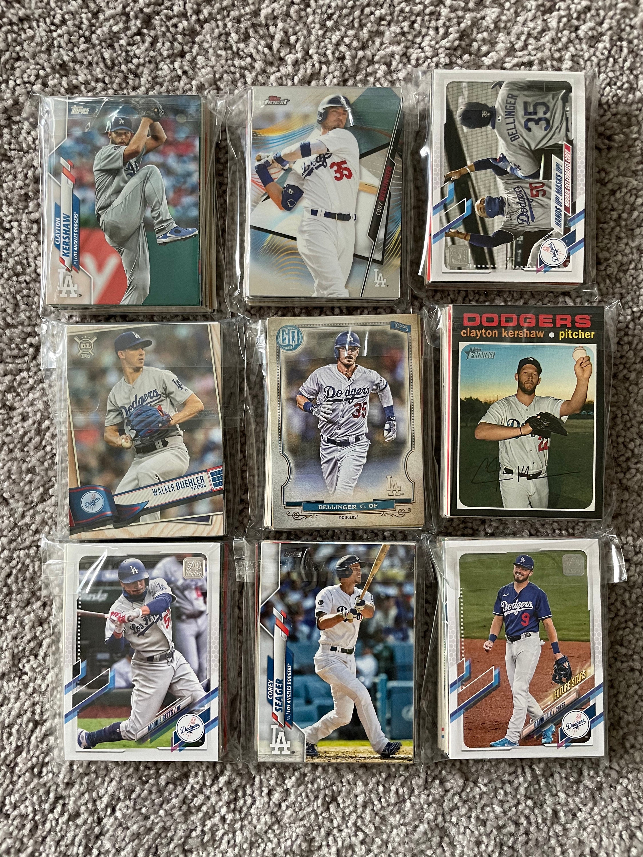 Los Angeles Dodgers Baseball Cards Grab Bag of 30 Cards from | Etsy