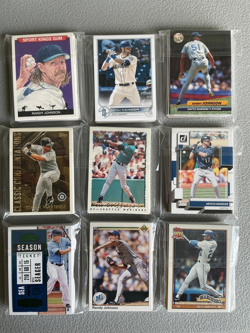 Seattle Mariners Baseball Cards Grab Bag of 30 Cards From - Etsy
