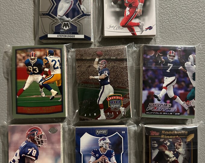 Buffalo Bills Football Cards Grab Bag of 30 Cards From 1980s-today - Etsy