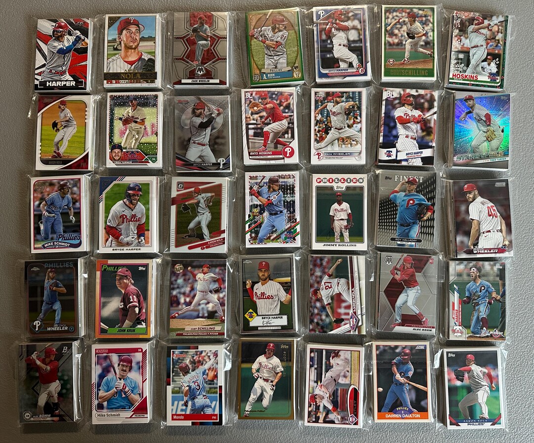 Philadelphia Phillies Baseball Cards Grab Bag of 30 Cards From 1980s ...
