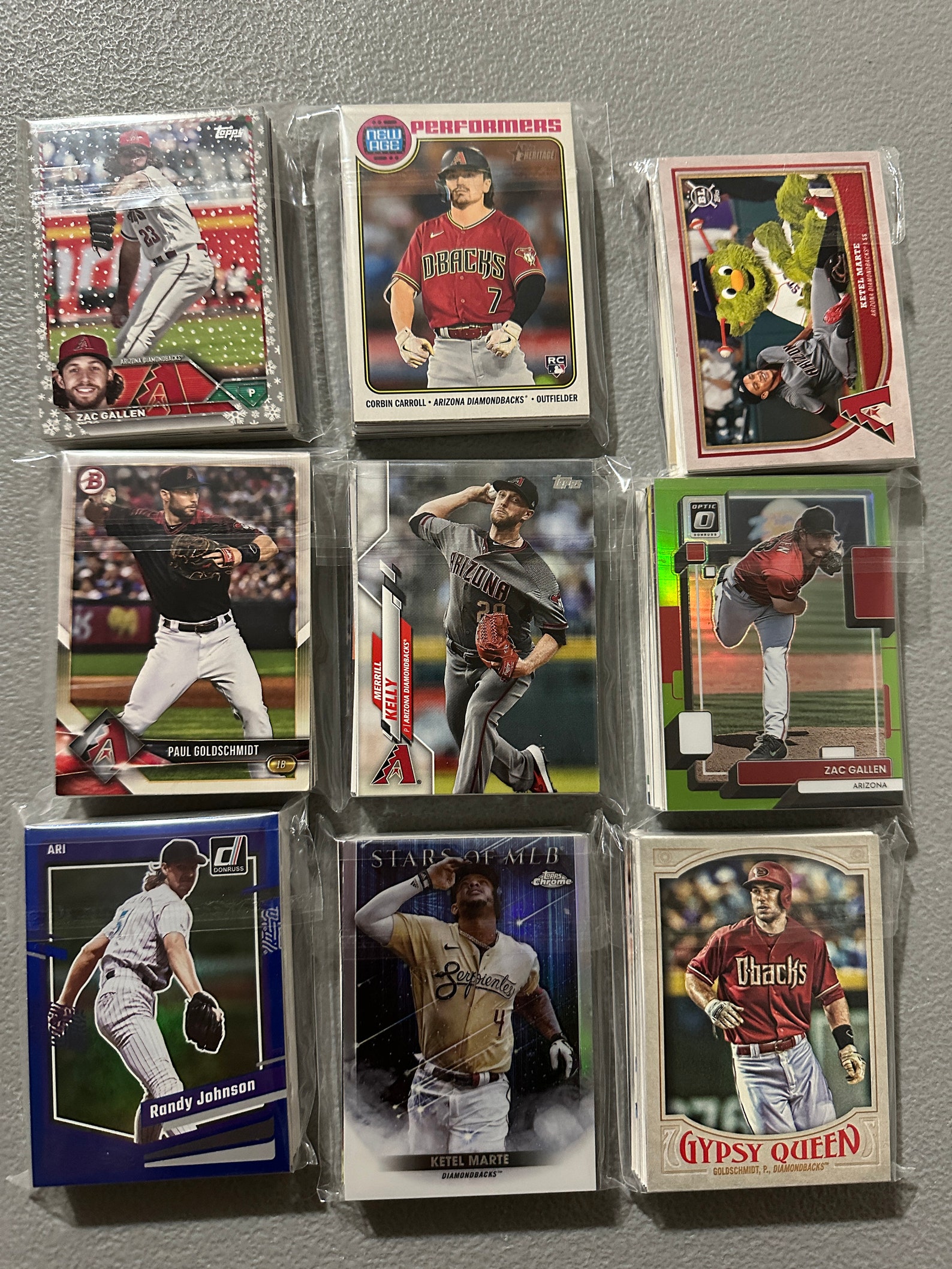 Arizona Diamondbacks Baseball Cards Grab Bag of 30 Cards From the 1990s ...