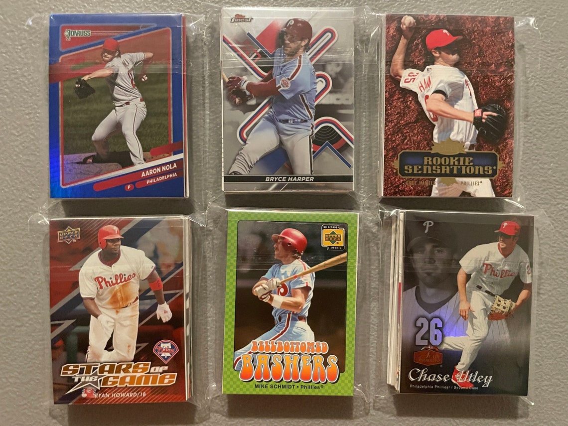 Philadelphia Phillies Baseball Cards Grab Bag of 30 Cards - Etsy
