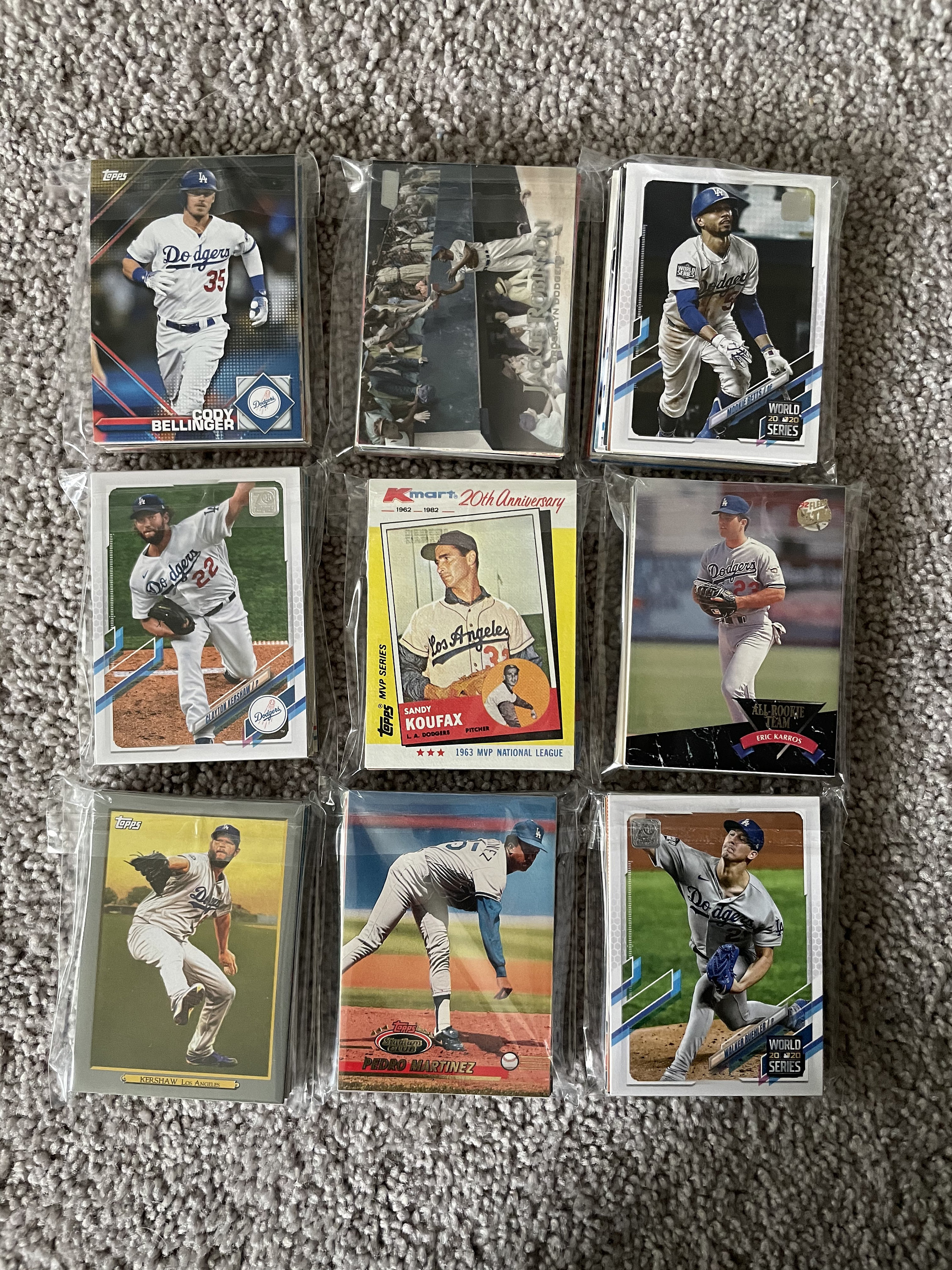 Los Angeles Dodgers Baseball Cards Grab Bag of 30 Cards from | Etsy