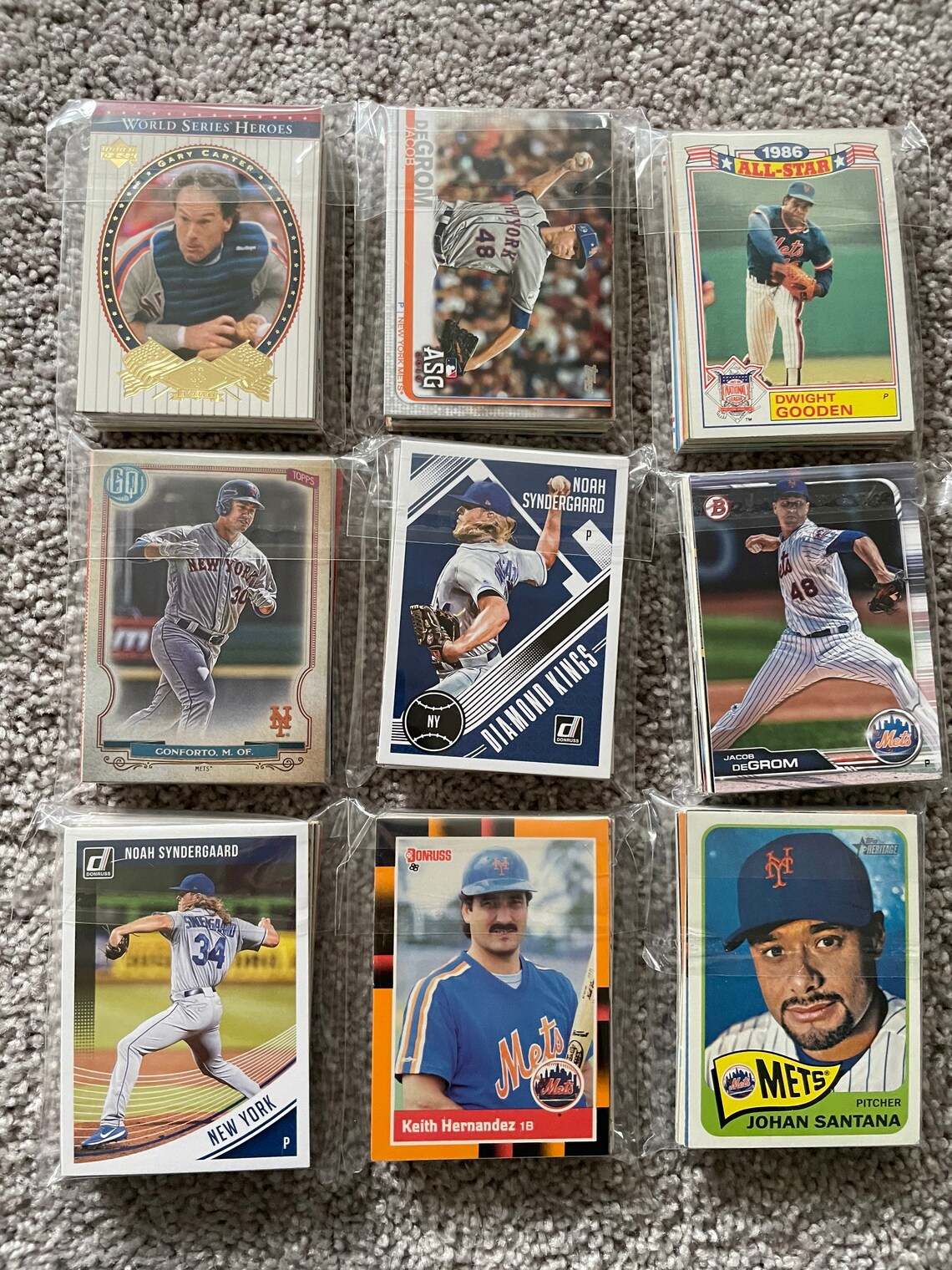 New York Mets Baseball Cards Grab Bag of 30 Cards from | Etsy