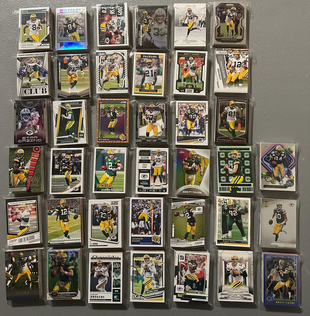 Green Bay Packers Football Cards Grab Bag of 30 Cards From 1980s-today ...