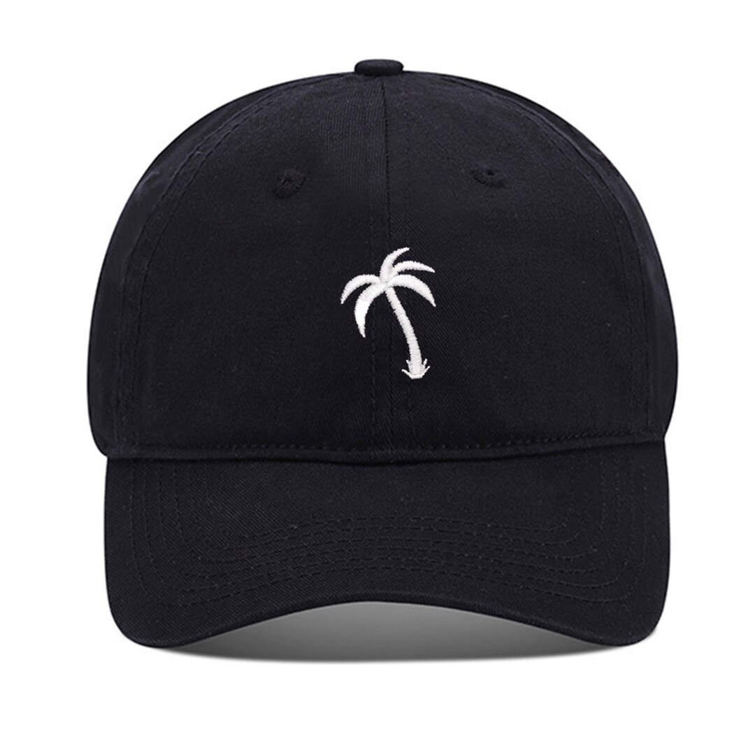 Palm Tree Unisex Embroidery Baseball Cap Washed Cotton Embroidered ...