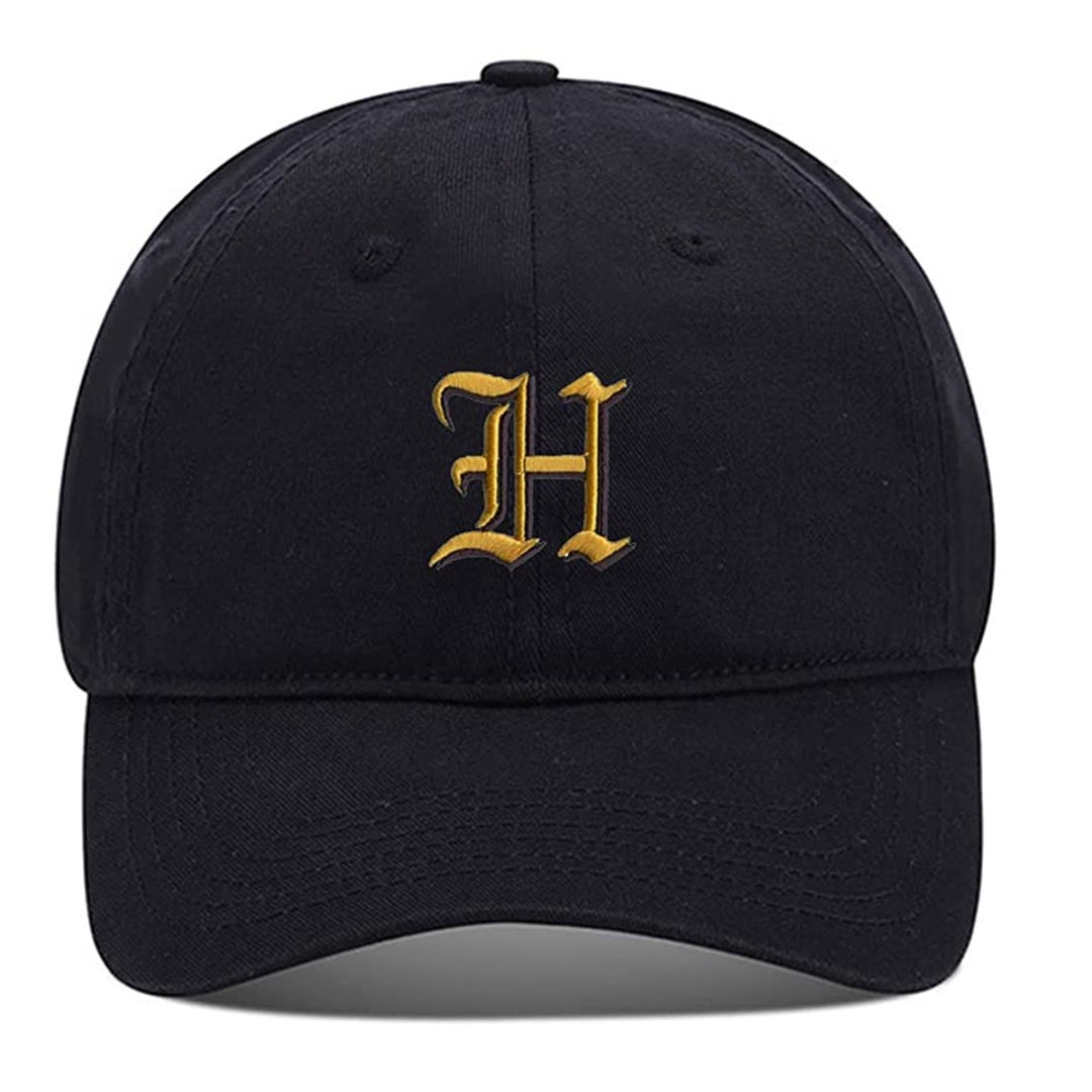 Men Baseball Cap Old English H Embroidery Hat Embroidered Adjustable ...