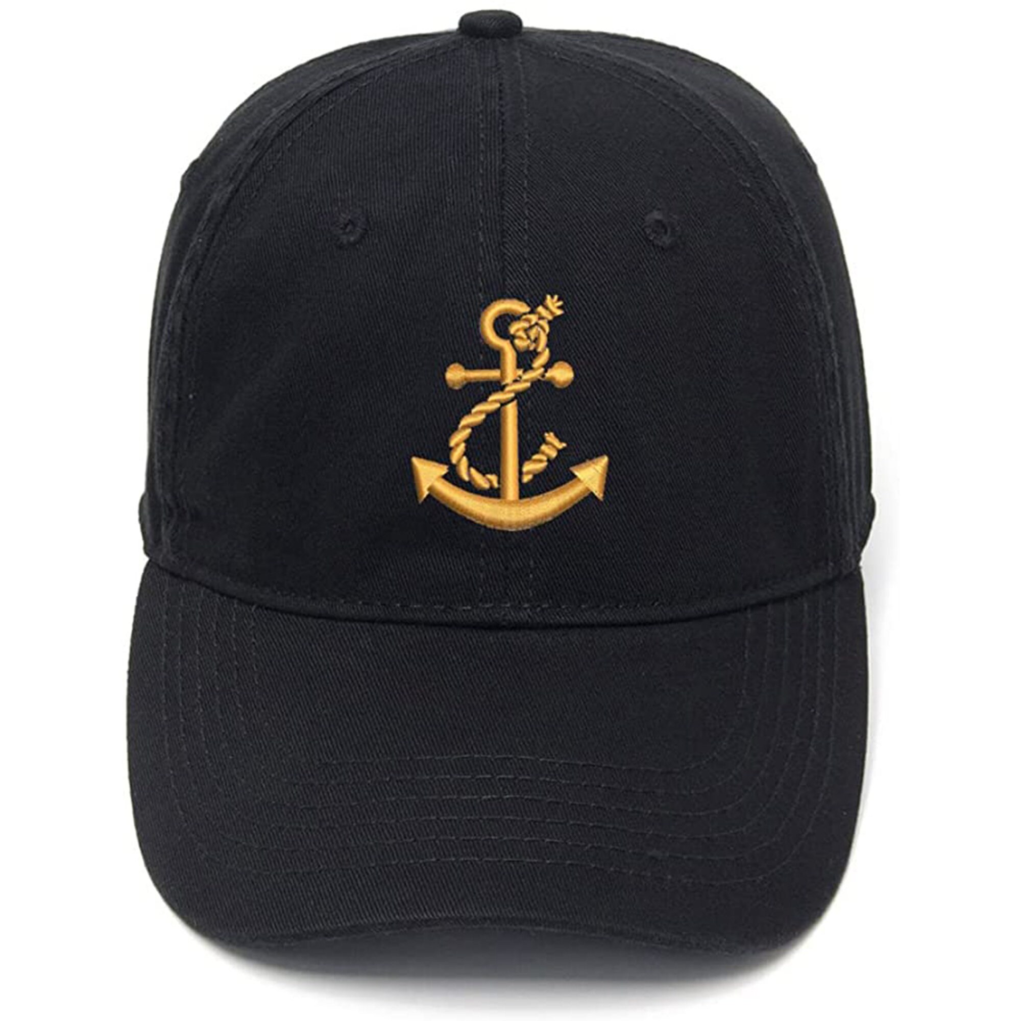 Cotton Embroidered Casual Hat Men's Baseball Caps Baseball Cap Anchor ...
