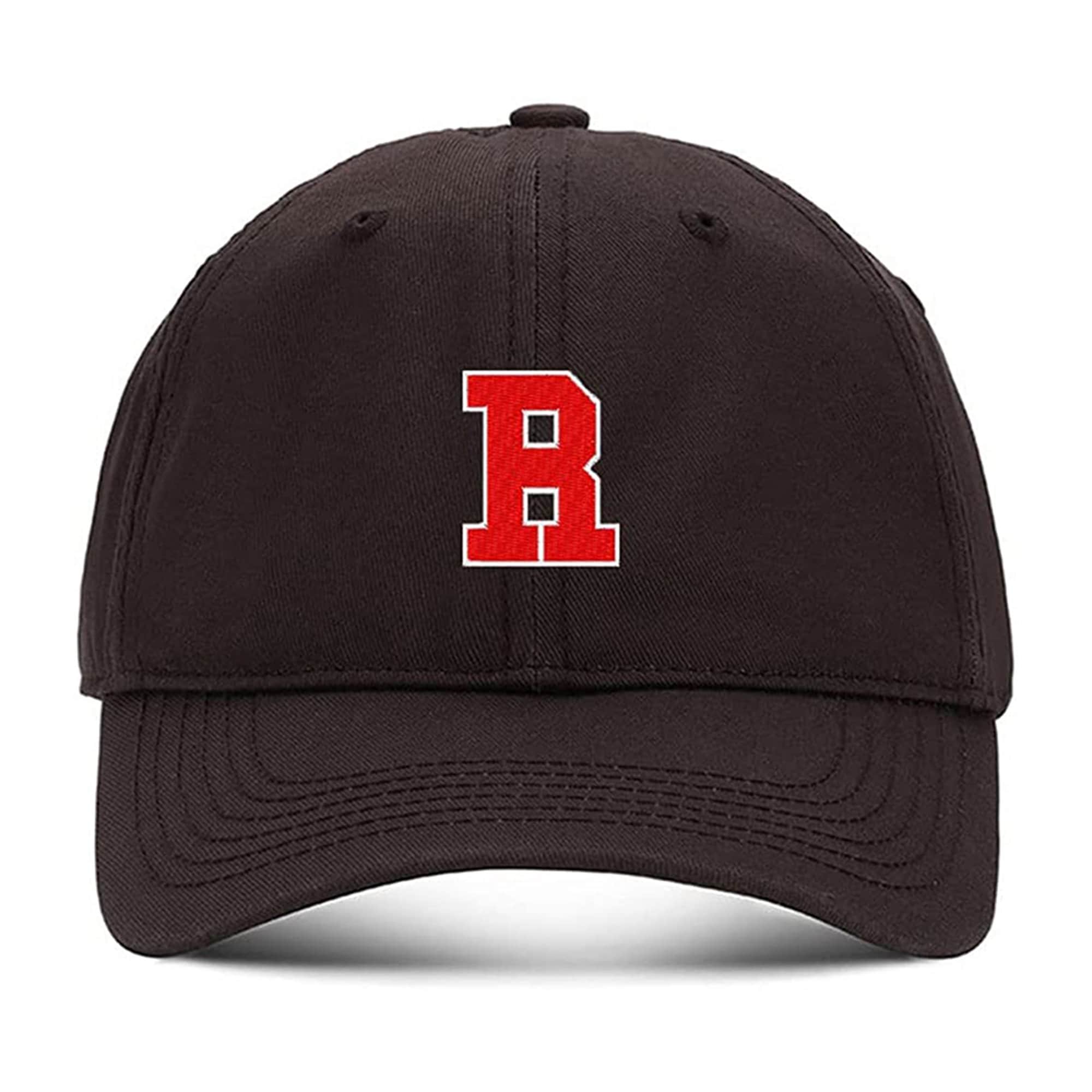 Men Baseball Cap Athletic Letter R Embroidery Hat Embroidered ...