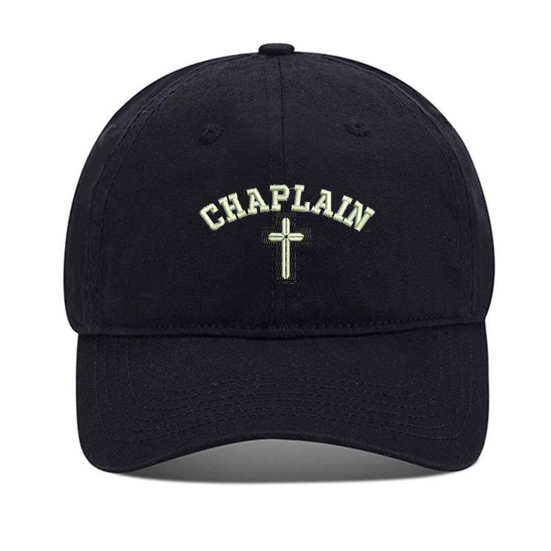 Christain Chaplain Cross Unisex Embroidery Baseball Cap Washed Cotton ...