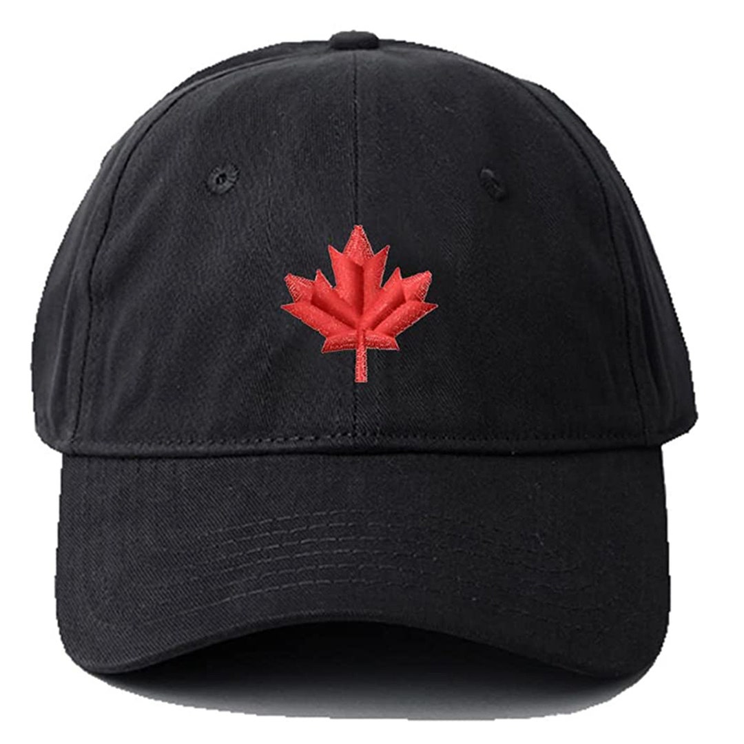 Men Baseball Cap Maple Leaf Embroidery Hat Embroidered Adjustable Hats ...